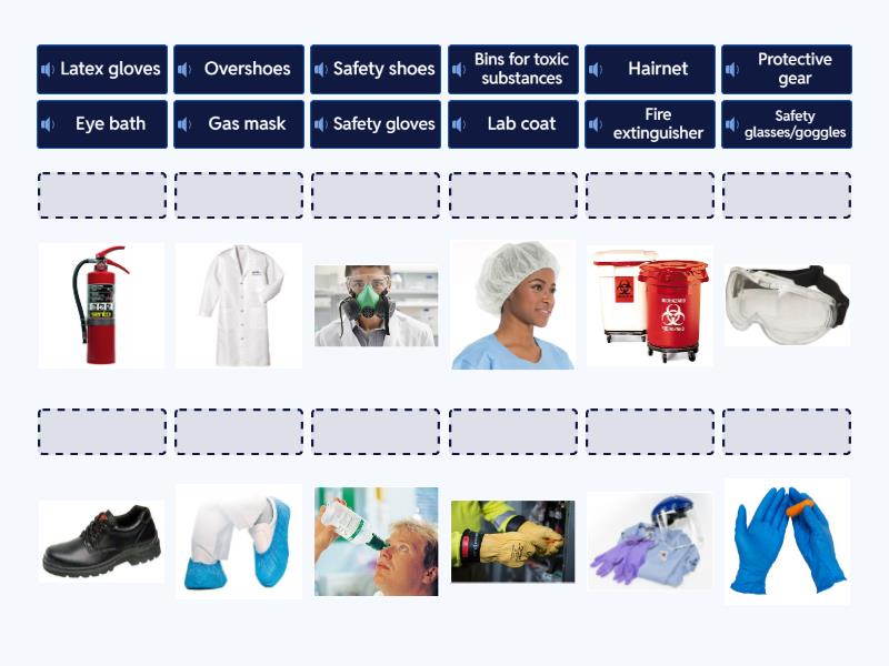 Lab safety equipment - Match up