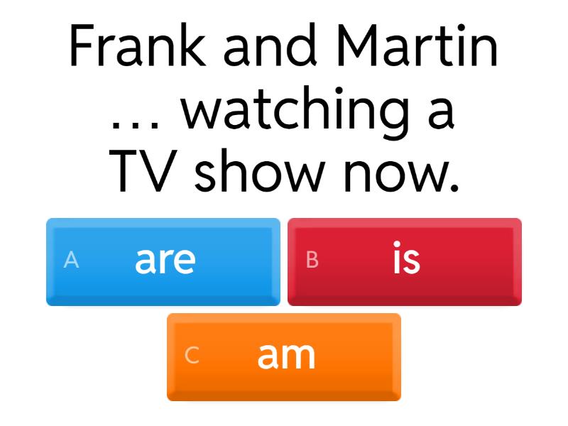 Present Continuous GG2 - Quiz