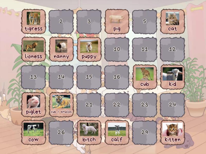 Mother and Baby Animal Match - Matching pairs