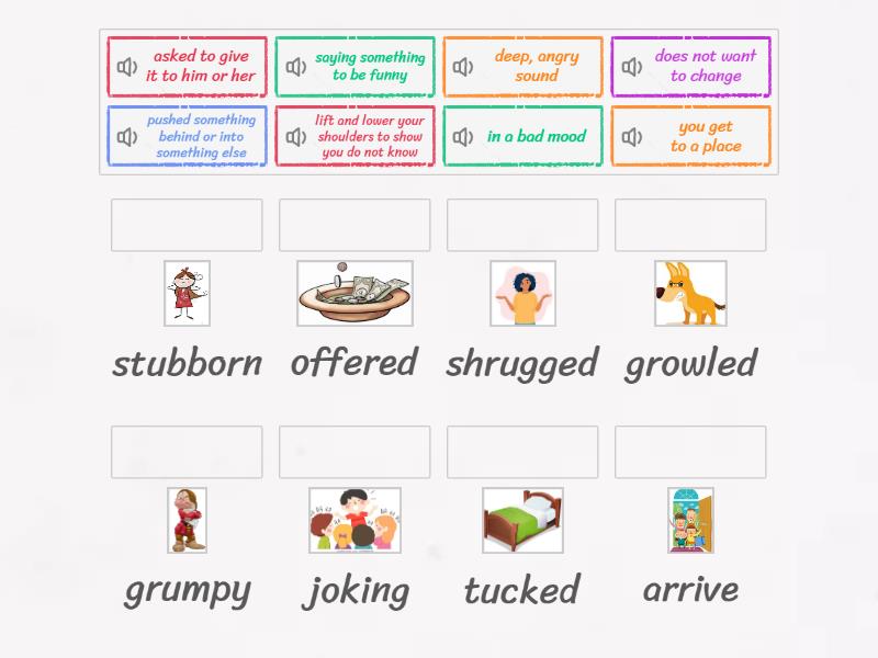HMH Module 9 Week 3 Vocabulary - Match up
