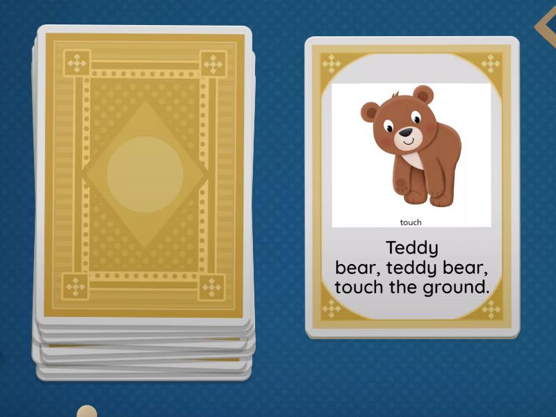 Teddy bear, Teddy bear - Speaking cards