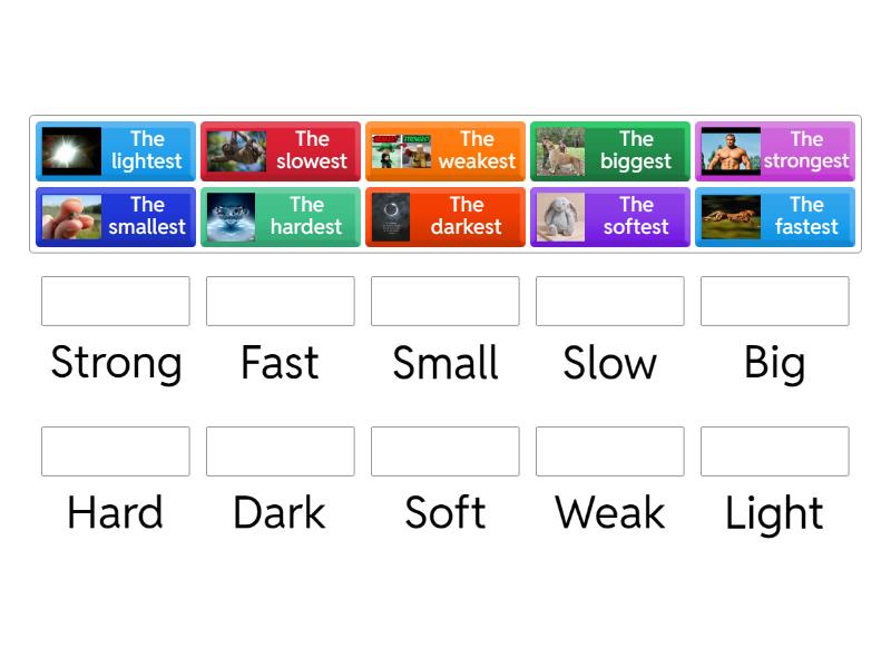 superlative adjectives one syllable - Match up