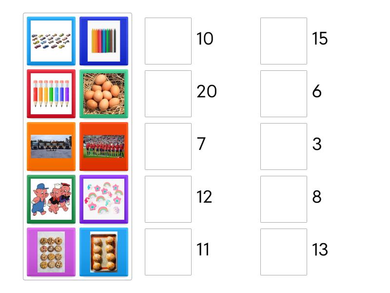 Counting - Match the number - Match up
