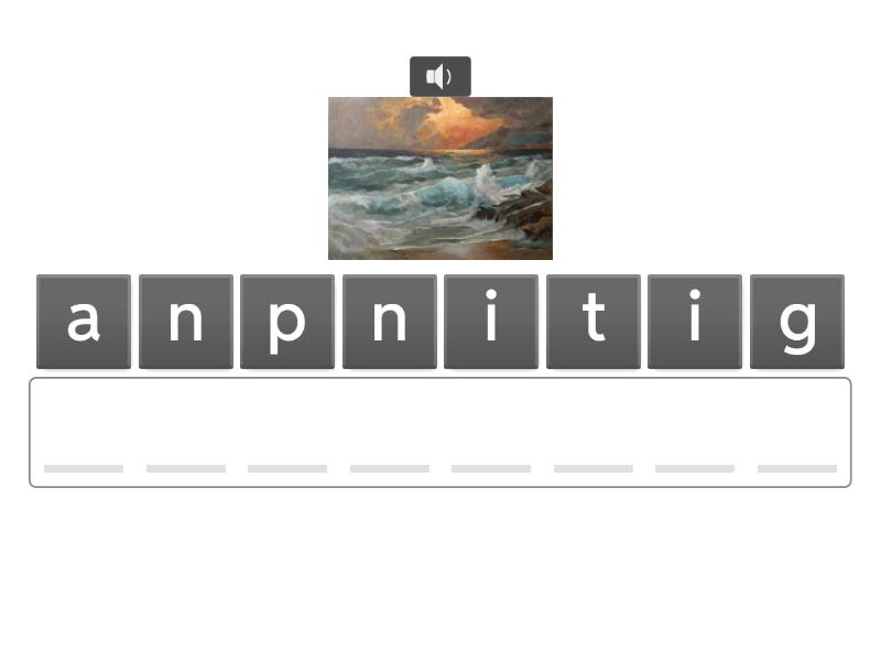 U6 - Lesson 4 (Types of Art) - Anagram