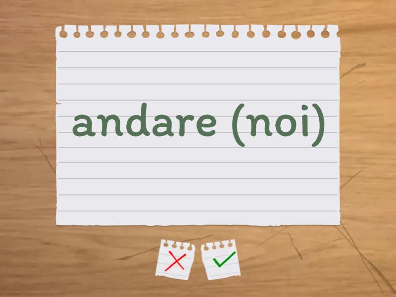 andare / fare / avere / essere - Tarjetas flash