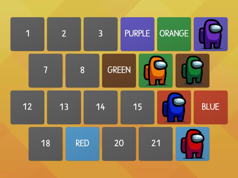 Among Us - Memotest - Matching pairs