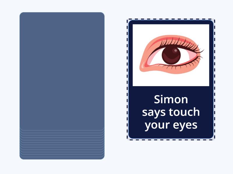 Simon Says Body Parts - Rastgele kartlar