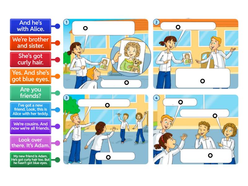 Family and friends 1 unit 10 story - Labelled diagram