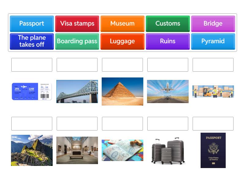 Vocabulary review unit 5 - Une las parejas