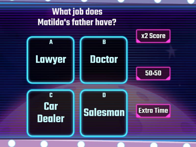 Quiz Matilda - Gameshow quiz
