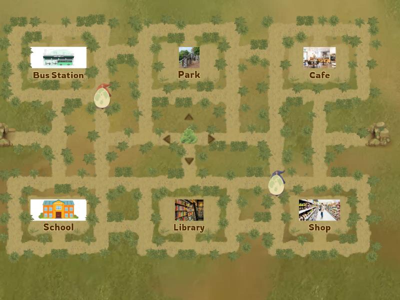 Directions - Maze - Directions and Places Quiz - Maze chase