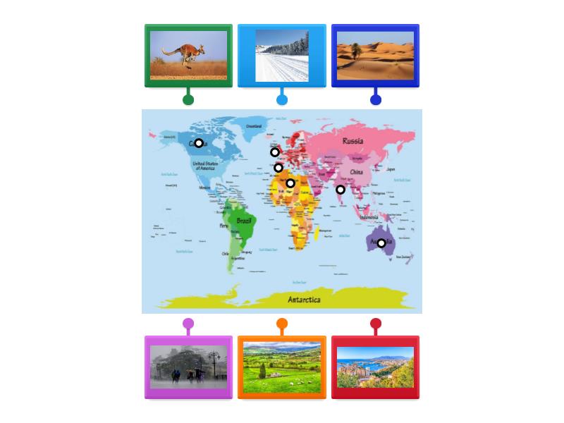 Weather around the World - Diagrama con etiquetas