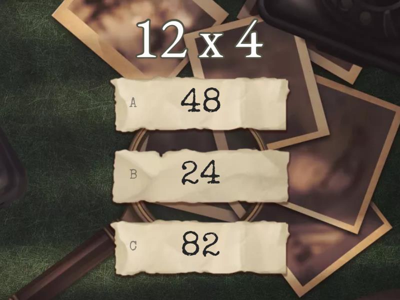 2 digit x 1 digit Multiplication - Quiz