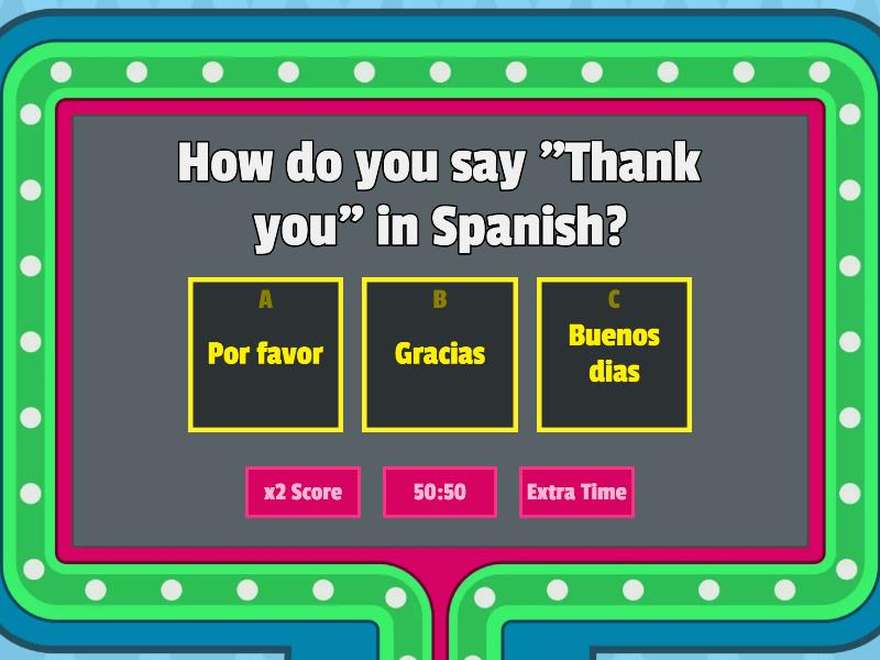 Saludos 4to - Gameshow quiz