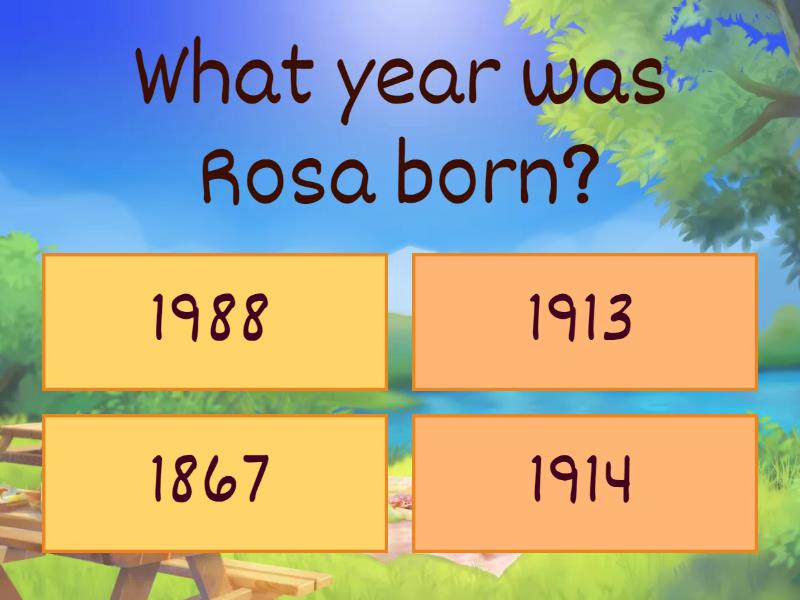 Rosa Park - Quiz