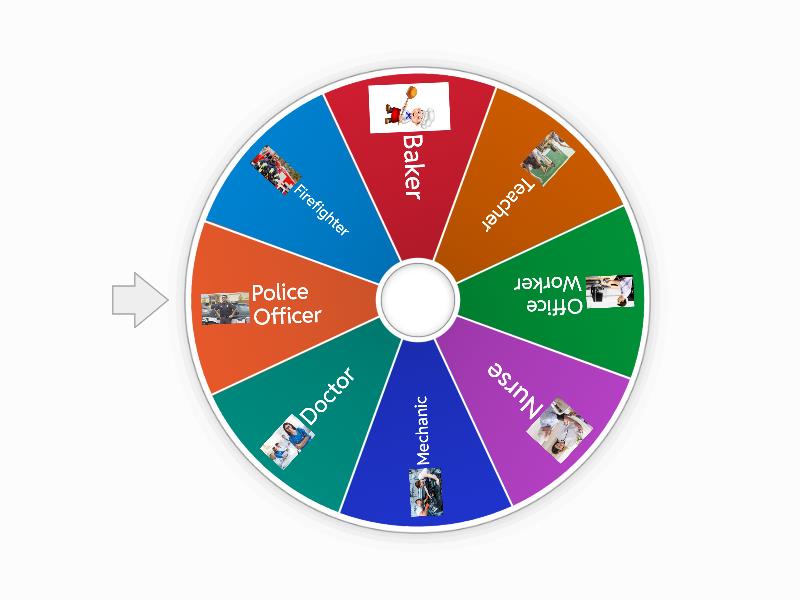Professions and Occupations - Spin the wheel