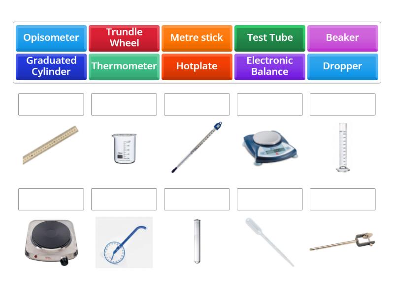 First year LAB equipment - Match up