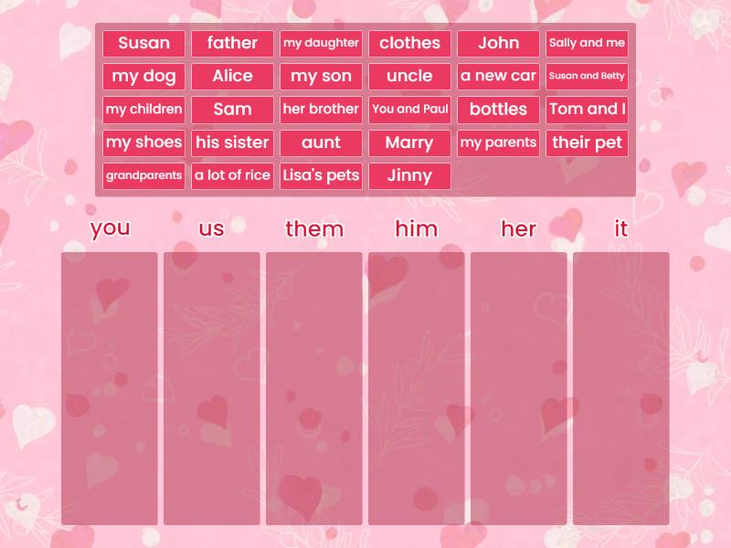 Eng P4T2M_Subject&Object Pronoun_Game5 - Group sort