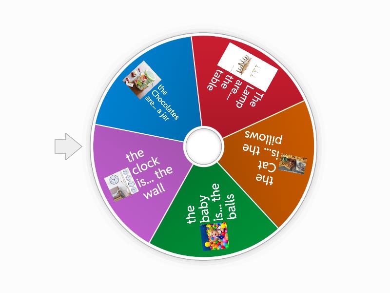 Preposition of Place - Spin the wheel