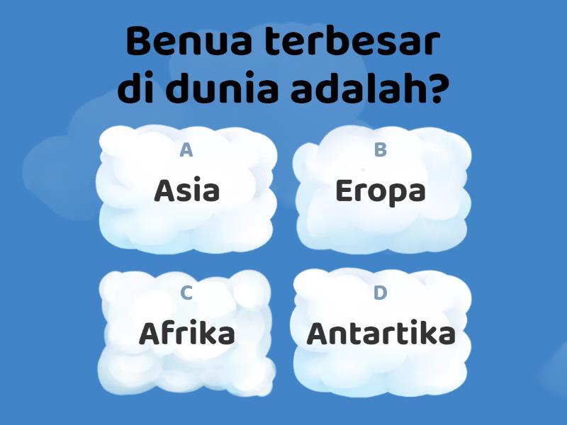 Enam Benua di Dunia - Kuis