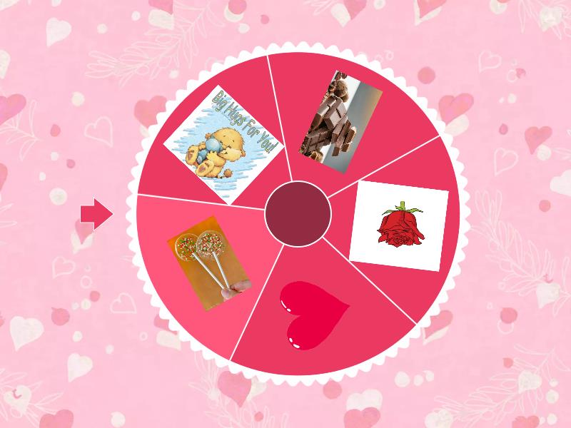Valentine's day wheel - Spin the wheel