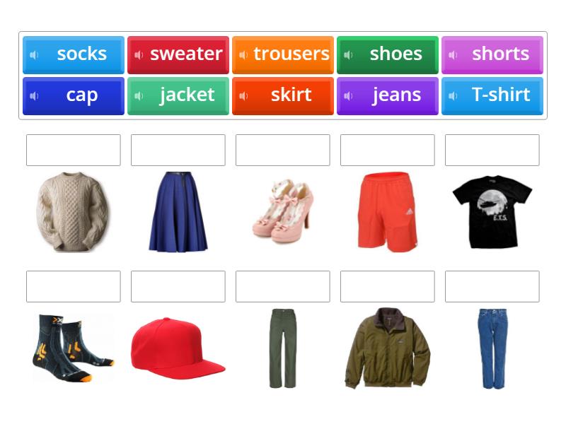 QM 1 Unit 7 Clothes - Match up
