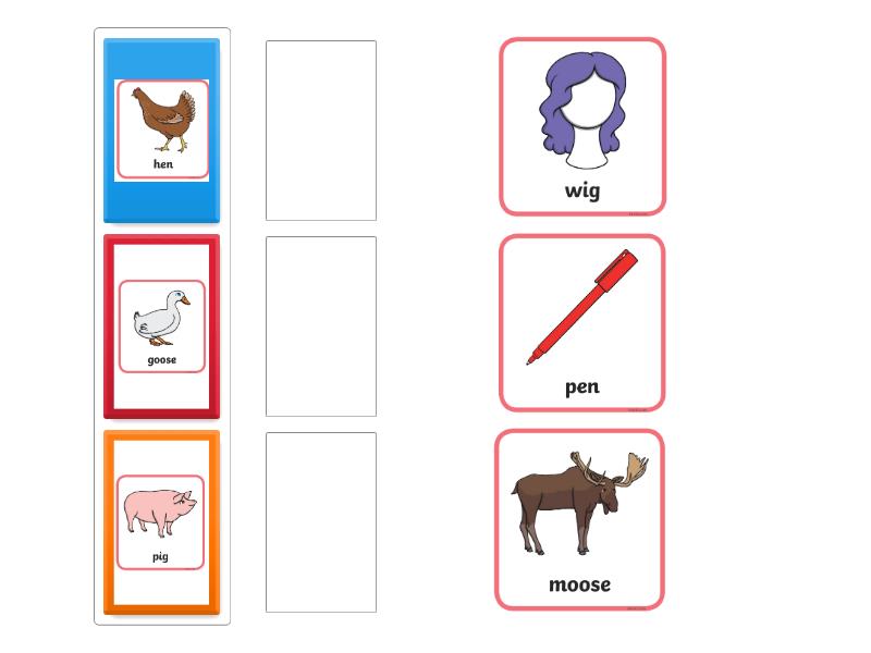 Farm Rhyming 1 - Match up