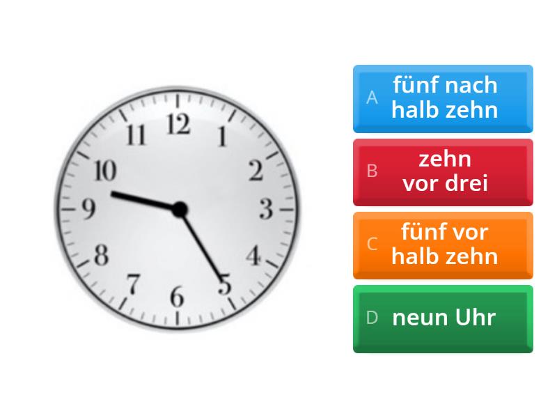 Uhrzeit - Quiz