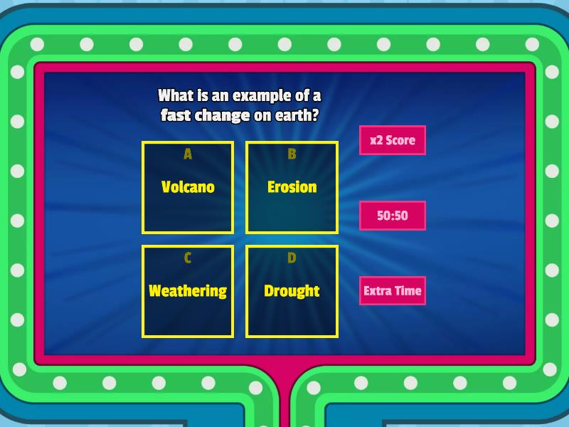 Slow and Fast Changes - Gameshow quiz