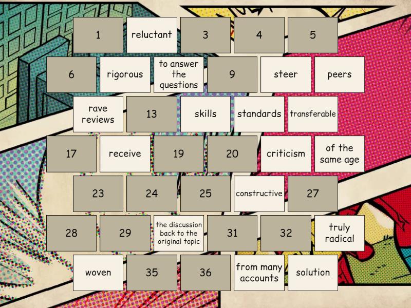 Expert Advanced. Unit 2B. A Second Chance - Matching pairs