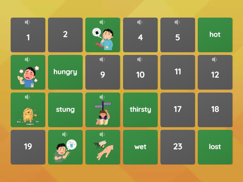 Memory Game Adjectives A2 Vocabulary (Combined with get) - Parejas