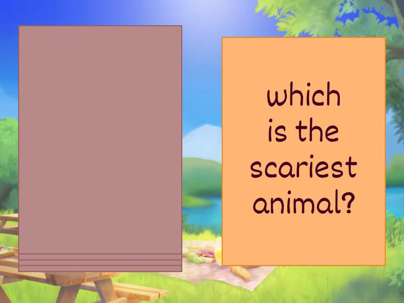 Speaking activity on animals - Speaking cards