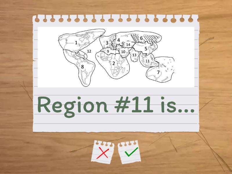 Regions Flashcards - Flash cards