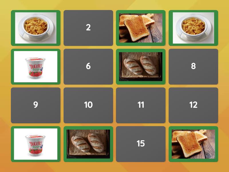 BREAKFAST TIME - Matching pairs