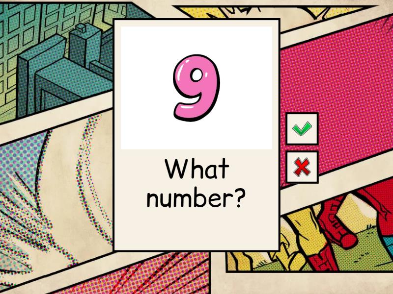 Numbers Tacting 1-20 - Flash cards