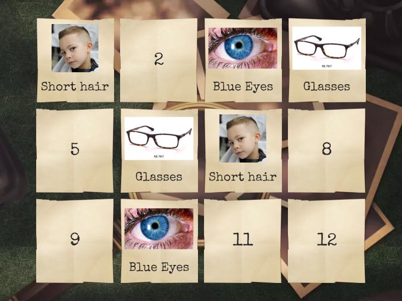 Describing People Memory Game - Matching pairs
