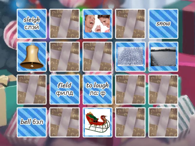 Jingle bells, words - Matching pairs