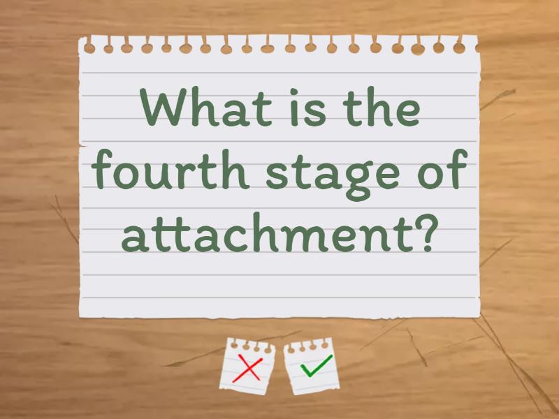 Bowlby's Attachment Theory: The 4 Stages of Attachment - Flash cards