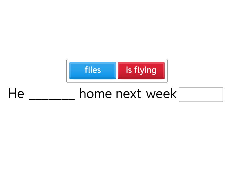 Present Simple versus Present Continuous - Complete the sentence