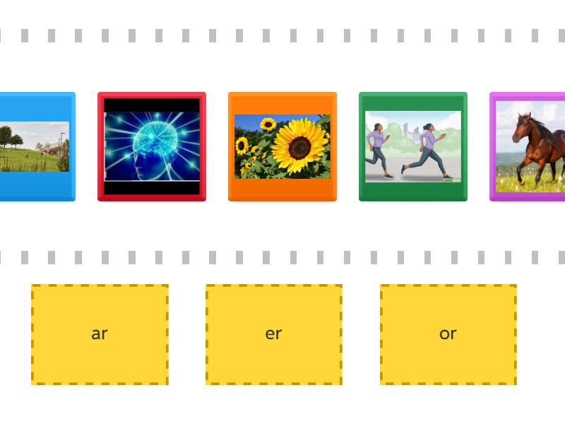 Bossy r sorting activity ar, or, er - Speed sorting