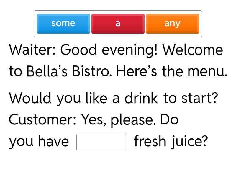 Quantifiers - Complete the sentence