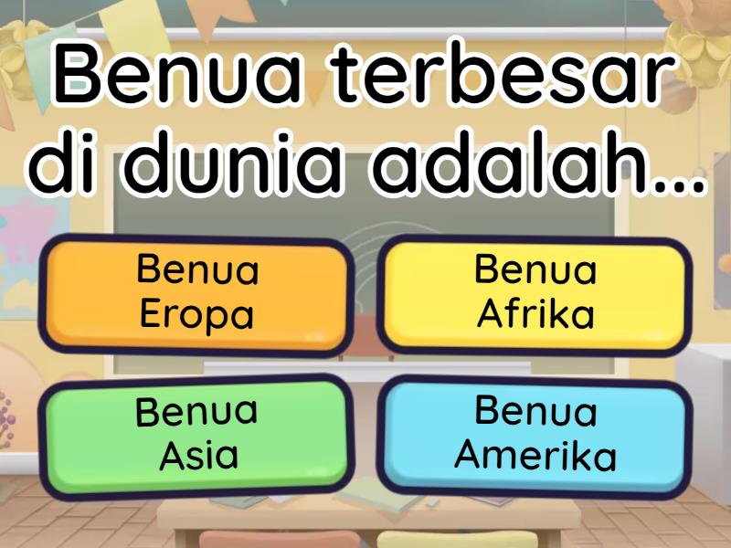 Kuis 6 Benua di Dunia - Quiz