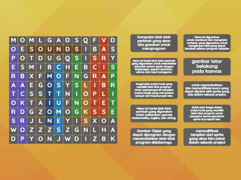 Teka Teki Scratch - Wordsearch