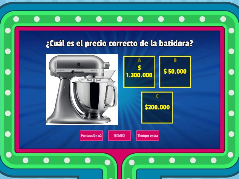 El precio es correcto - Concurso de preguntas