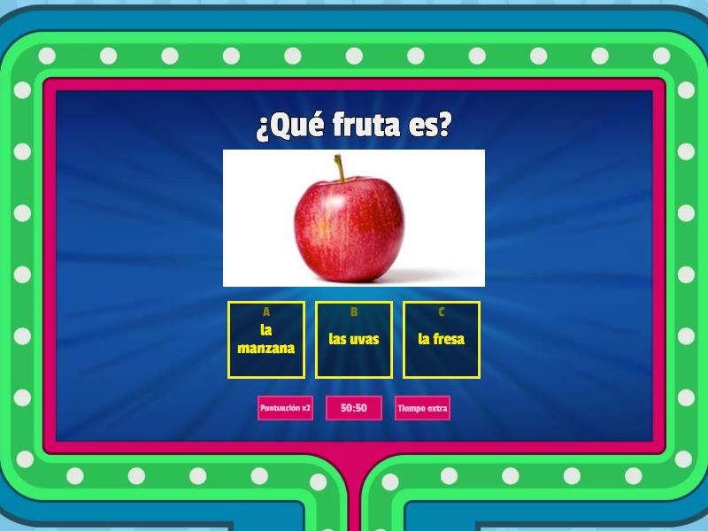 Las Frutas - Gameshow quiz