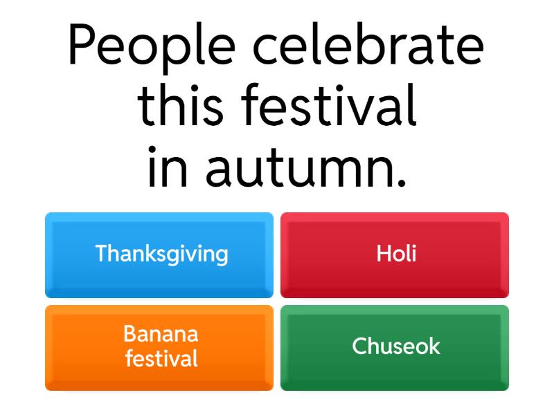 Spotlight 5. 8A Harvest festivals around the world. - Викторина