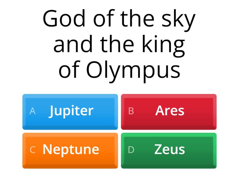 GUESS WHO THE GREEK GOD IS? - Quiz
