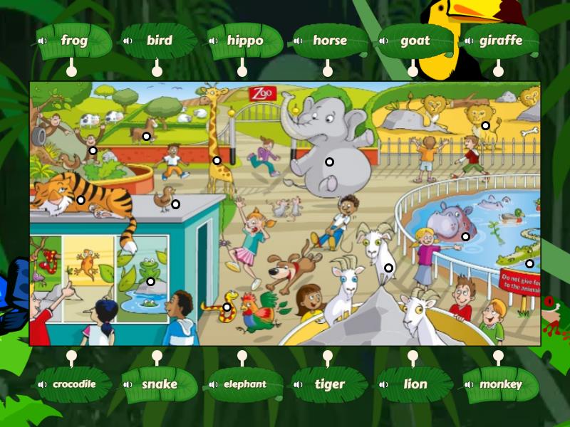 Let's go to the zoo! - Labelled diagram