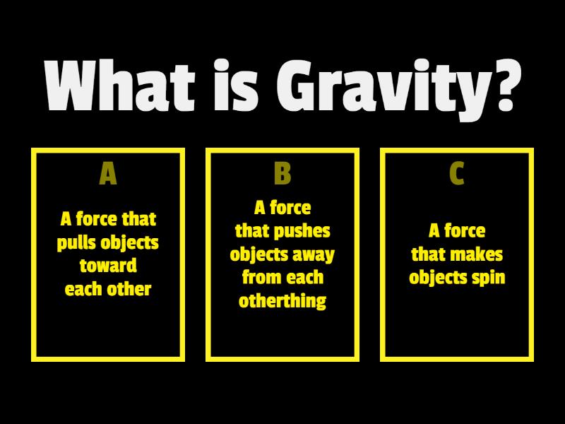 Gravity - Quiz