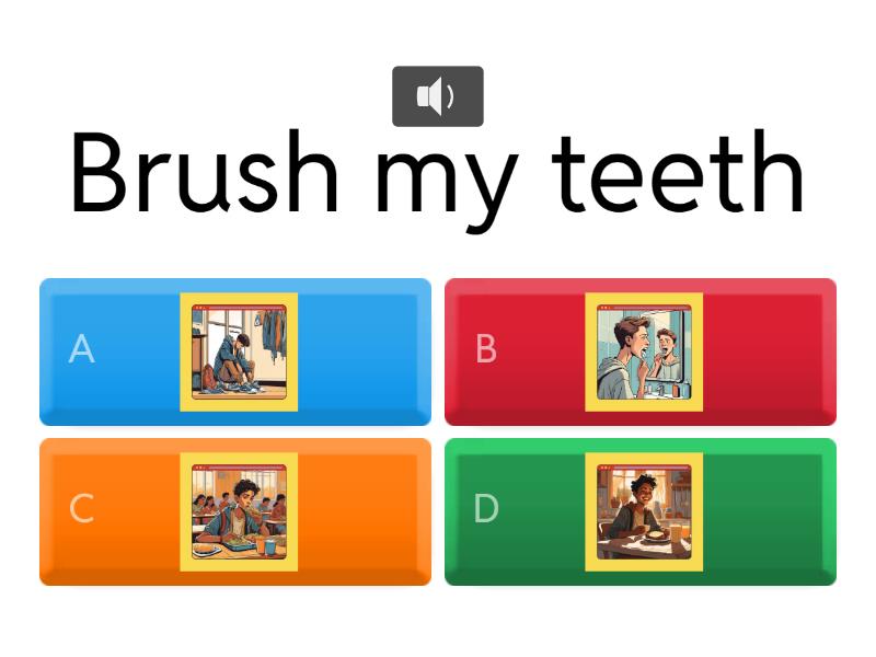 Daily routines activities - 1 - Cuestionario